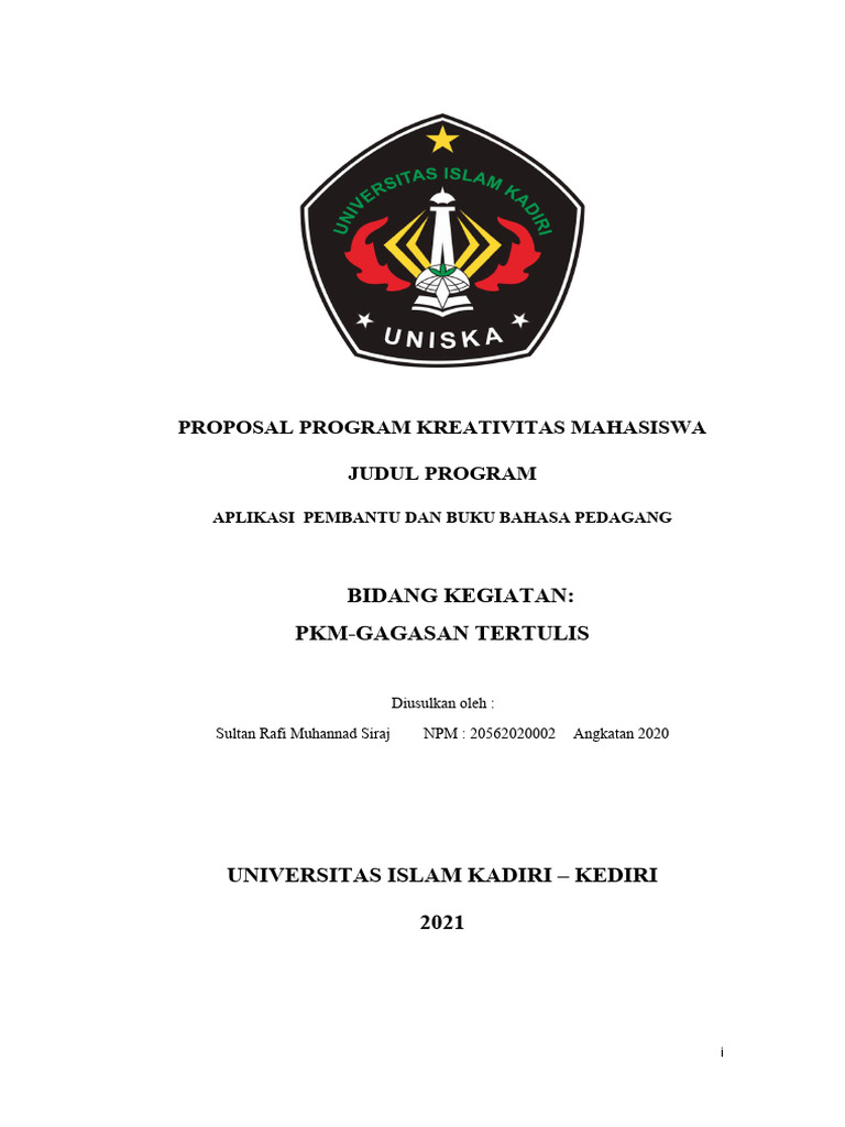 PKM-GT Sultan Rafi M.S | PDF