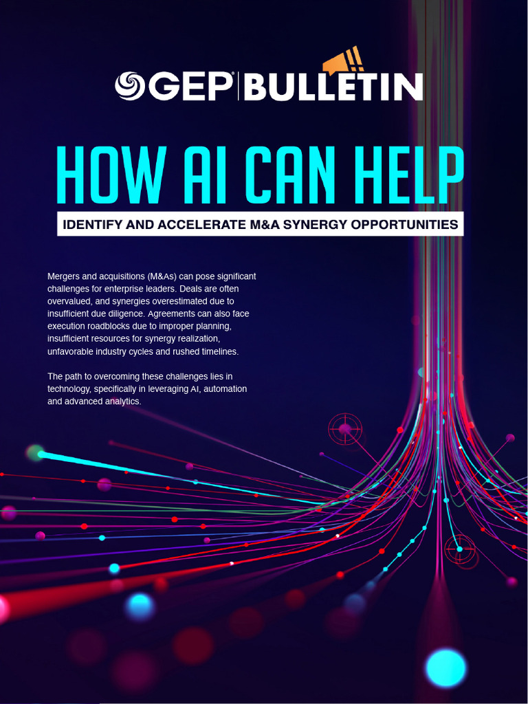 How Ai Can Help Identify and Accelerate Manda Synergy Opportunities 10867 | PDF | Mergers And ...
