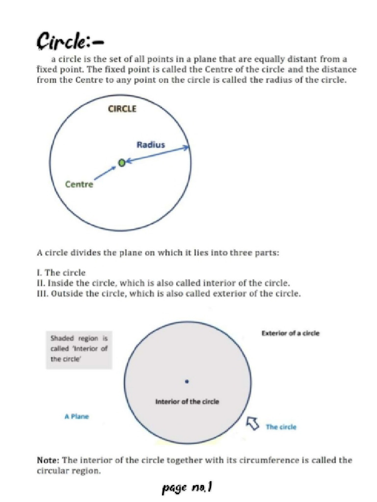 Mathematics - IX Circle | PDF