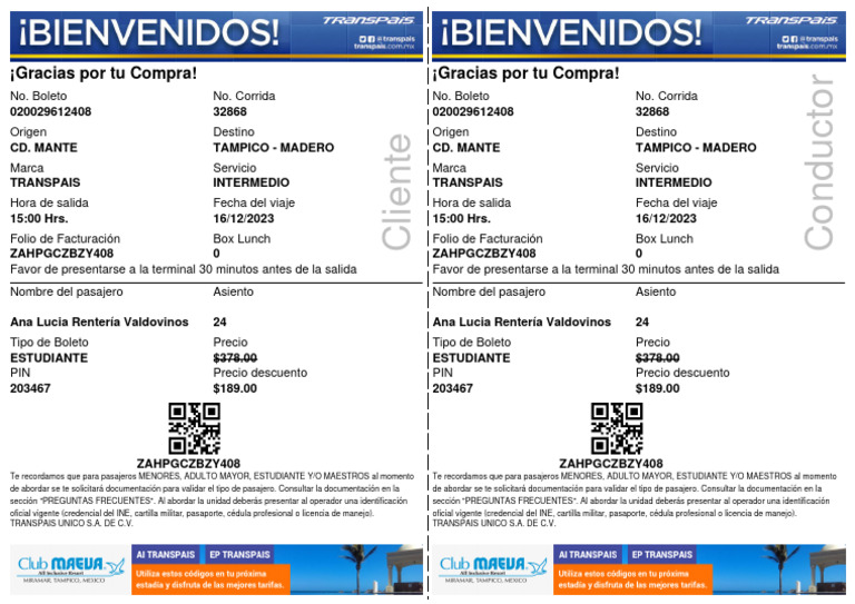 Boletos | PDF | Transporte