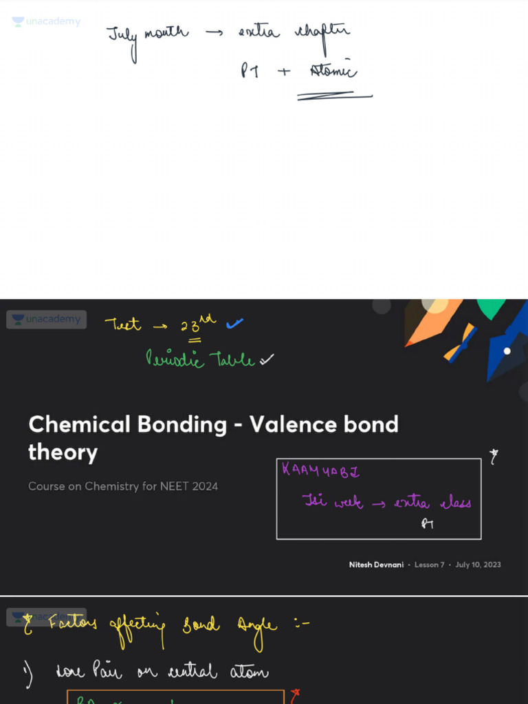 Chemical Bonding Valence Bond Theory With Anno | PDF