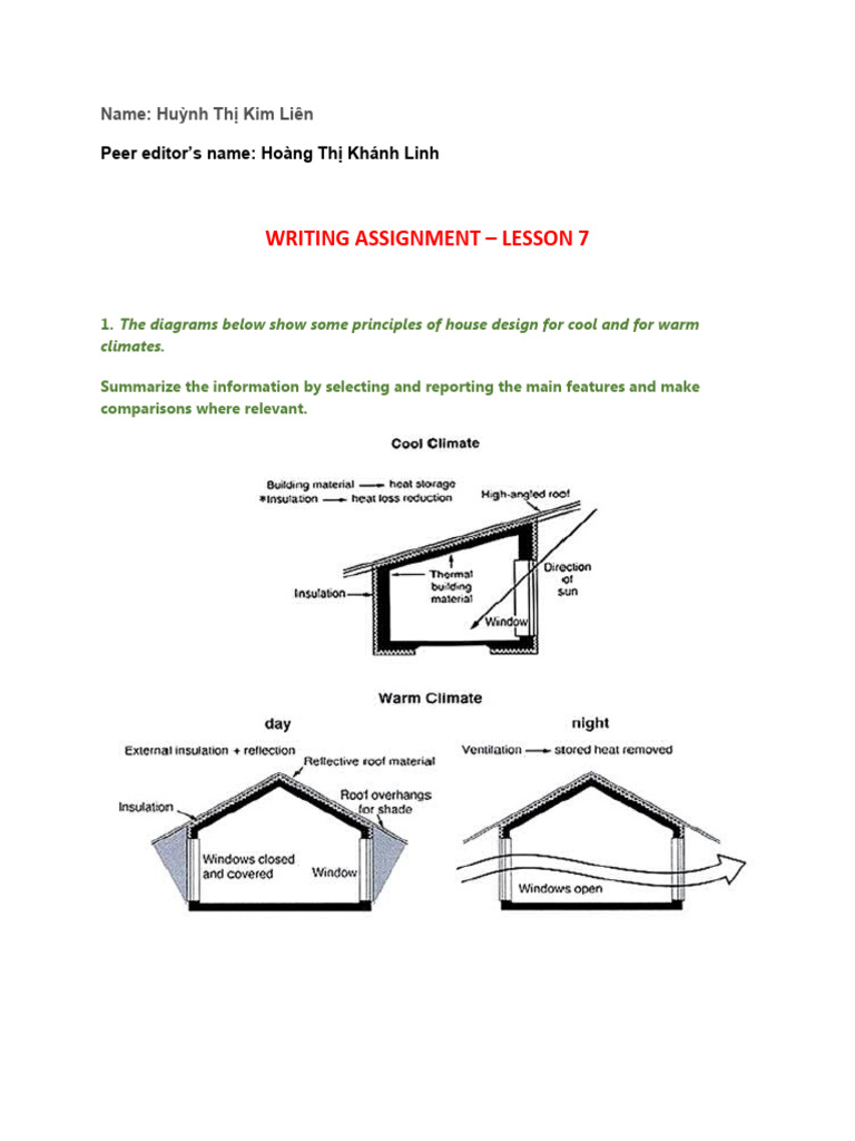 Writing Lesson 7 | PDF | Vocabulary | Roof