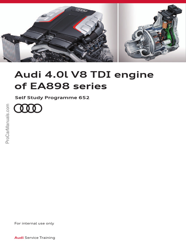 Audi 4.0L V8 TDI Engine Overview | PDF | Turbocharger | Piston
