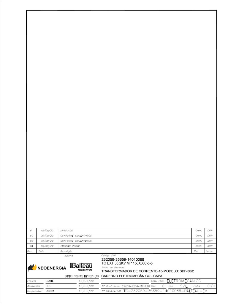 Balteau Transformer Specifications 36.2kV | PDF | Equipment ...