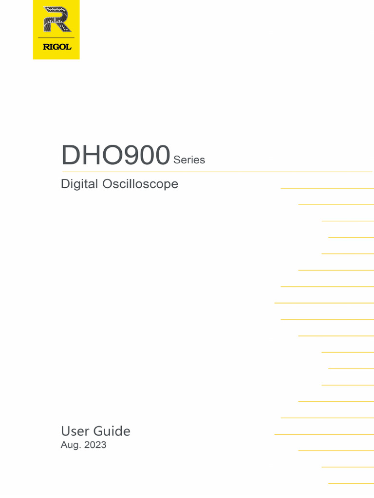 DHO900 UserGuide en | PDF | Electronics | Computer Science