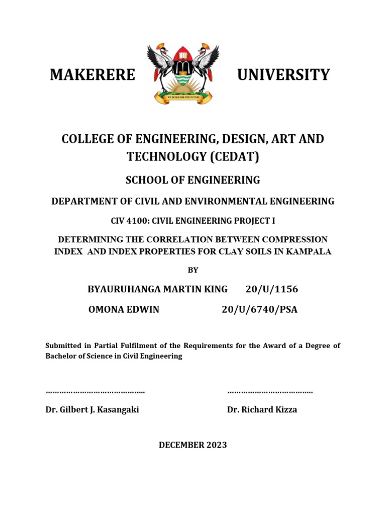 Makerere University | PDF | Clay | Applied And Interdisciplinary Physics