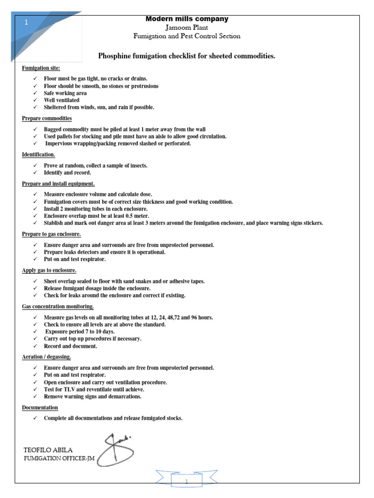 BLOCK Fumigation Manual | PDF