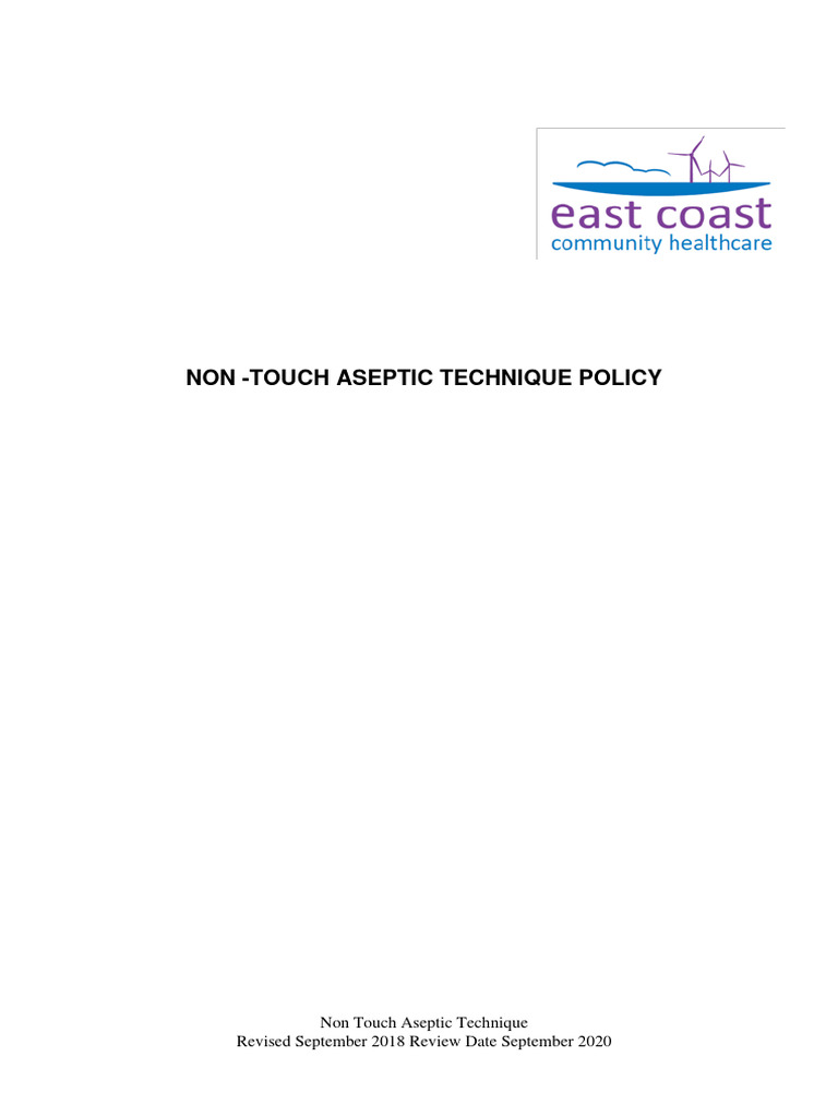 Non Touch Aseptic Technique 2018 | PDF | Health Care | Clinical Medicine