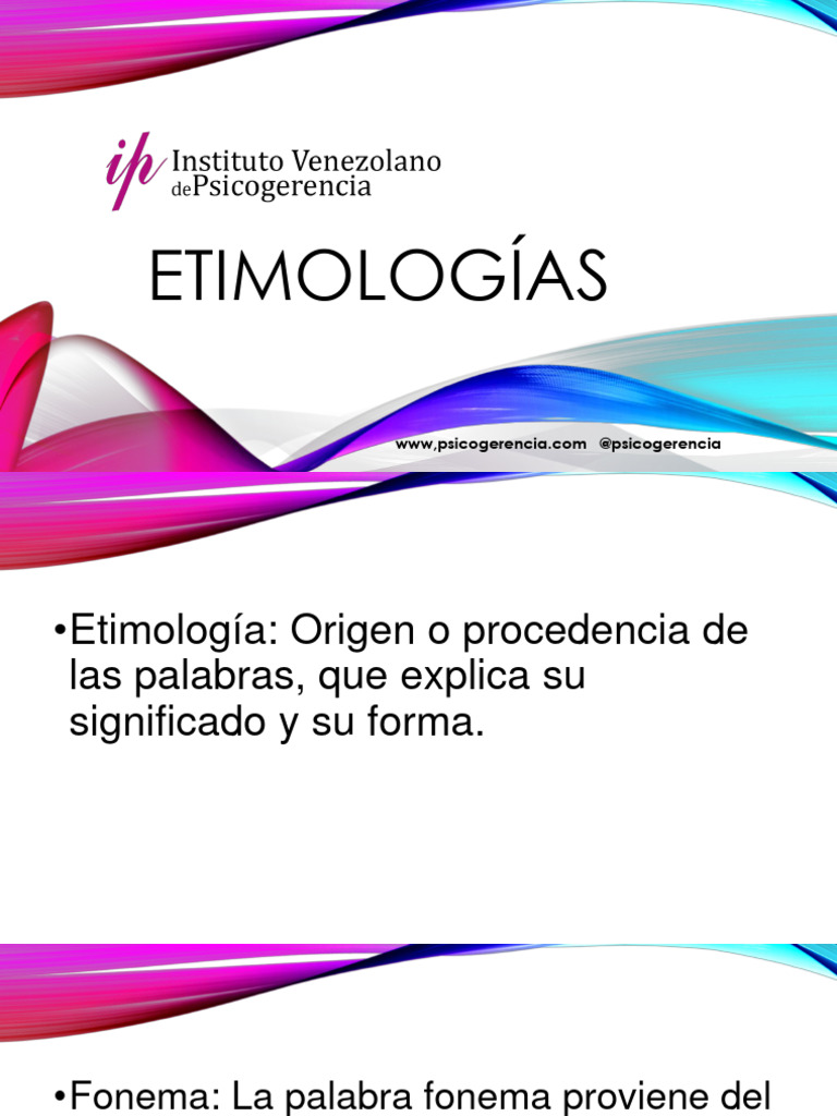 Ejemplos de Etimologías | PDF