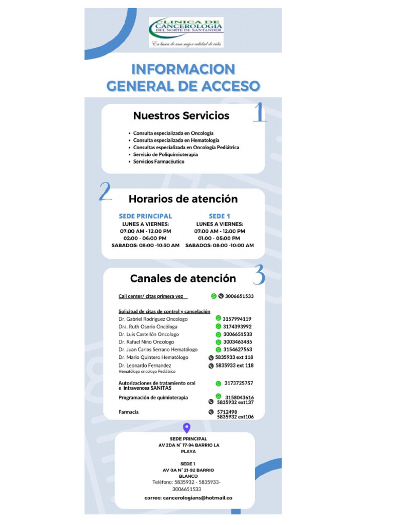Informacion General 2023 | PDF