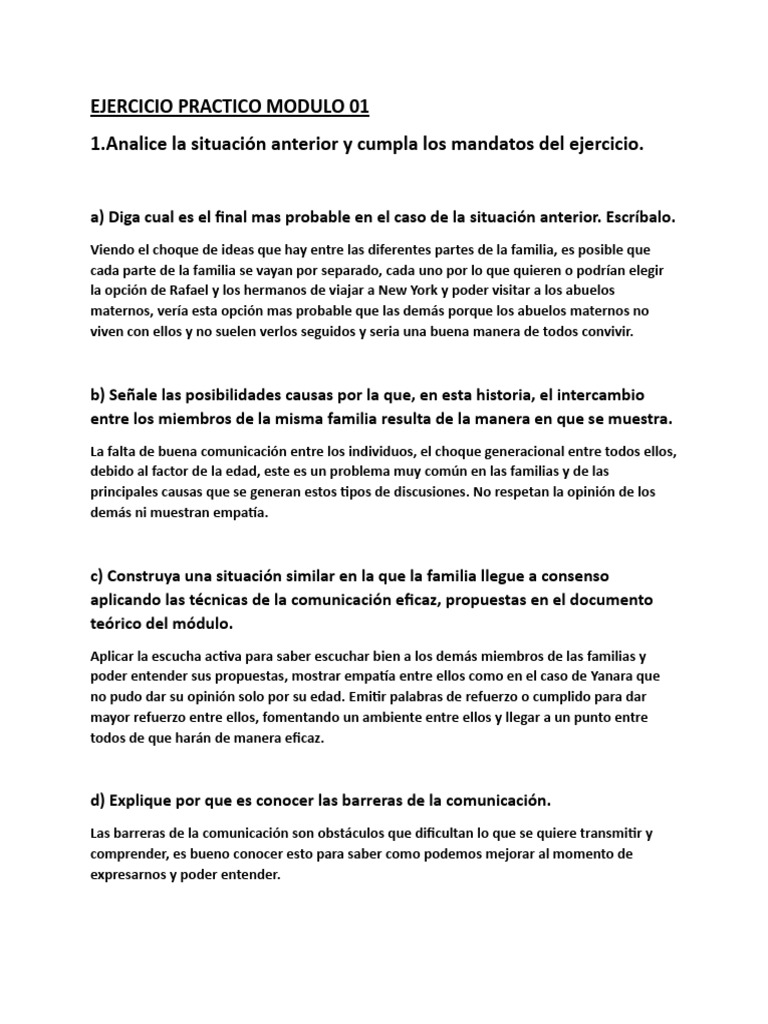 Ejercicio Practico Modulo 01 | PDF