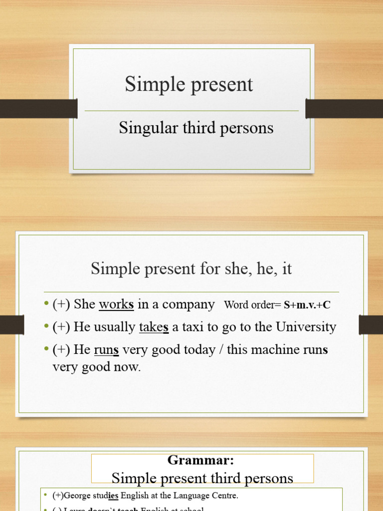 Grammar Simple Present Third Person | PDF | English Language | Question Grammar Simple Present Third Person | PDF | English Language | Question