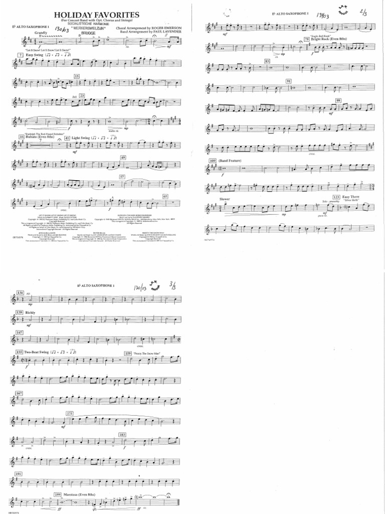 Holiday Favorites Paul Lavender | PDF | Performing Arts | Entertainers