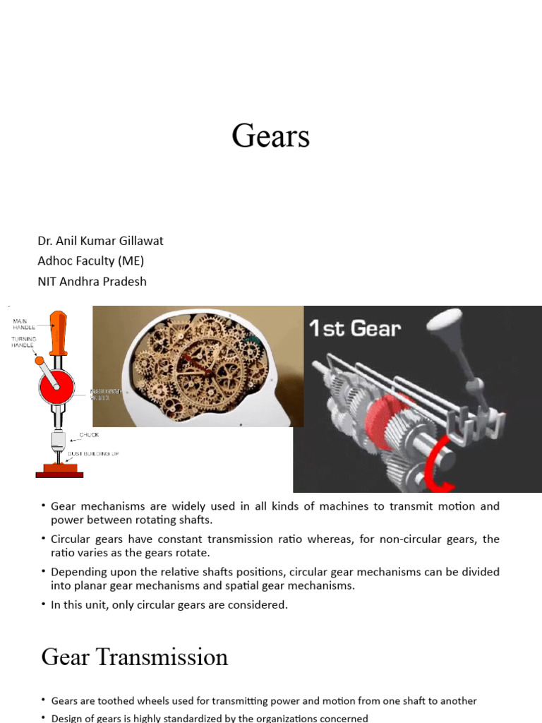 Understanding Gear Mechanisms and Design | PDF | Gear | Circle