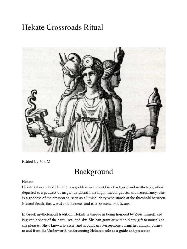 Hekate Ritual | PDF | Mythology | Folklore