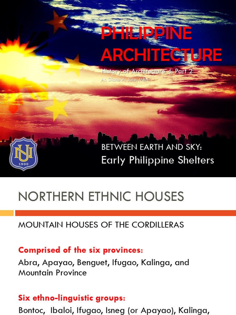 NU HOA4 1c PHILIPPINE ARCHITECTURE (COPYRIGHTED) | PDF | Luzon | Ethnic Groups