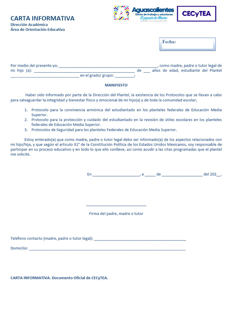 Carta Informativa | PDF