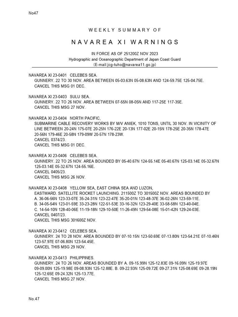 ws47 2023 | PDF | Watercraft | Submarines