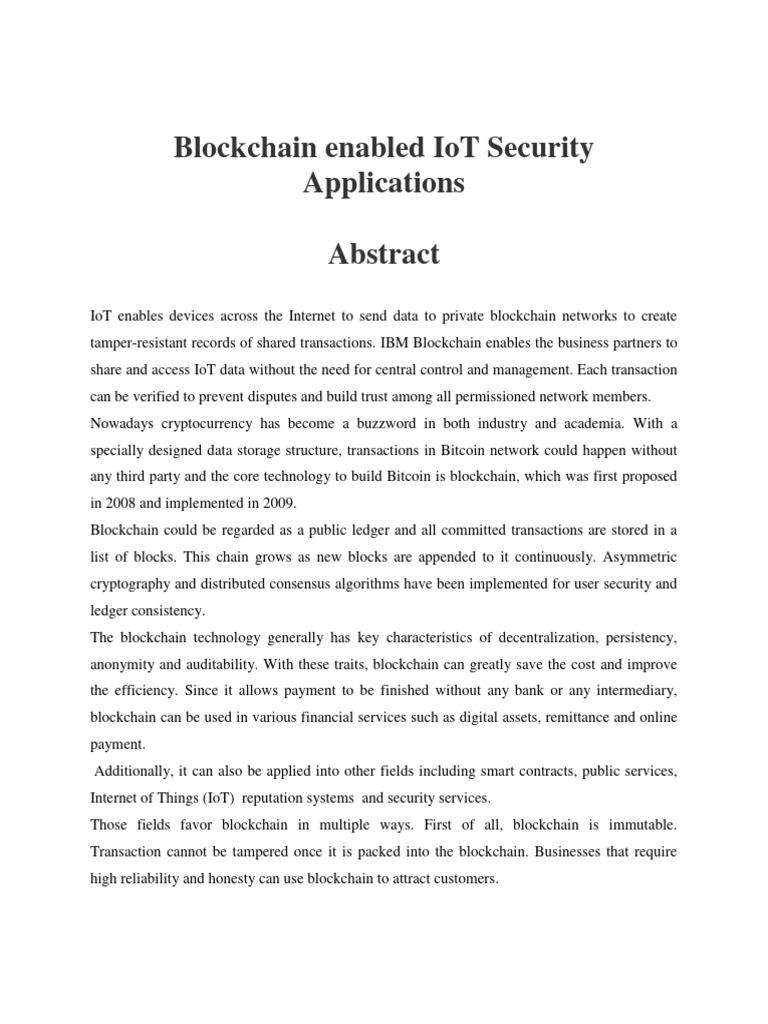Block Chain | PDF | Internet Of Things | Distributed Computing