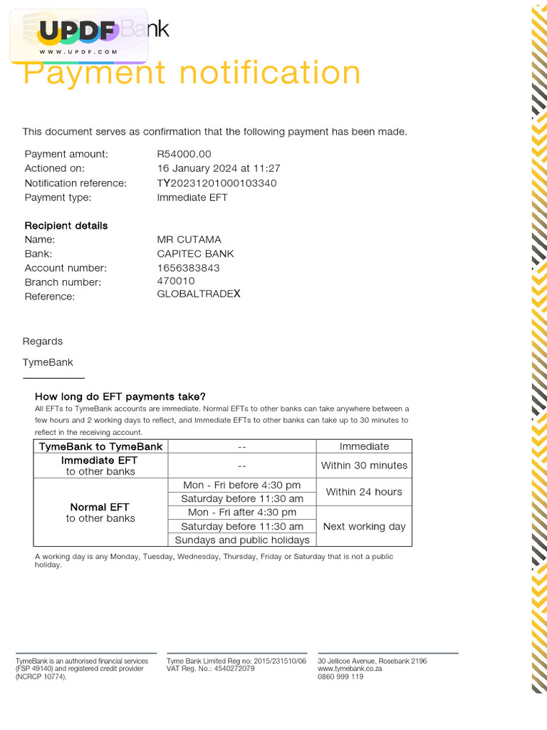 Payment Notification | PDF