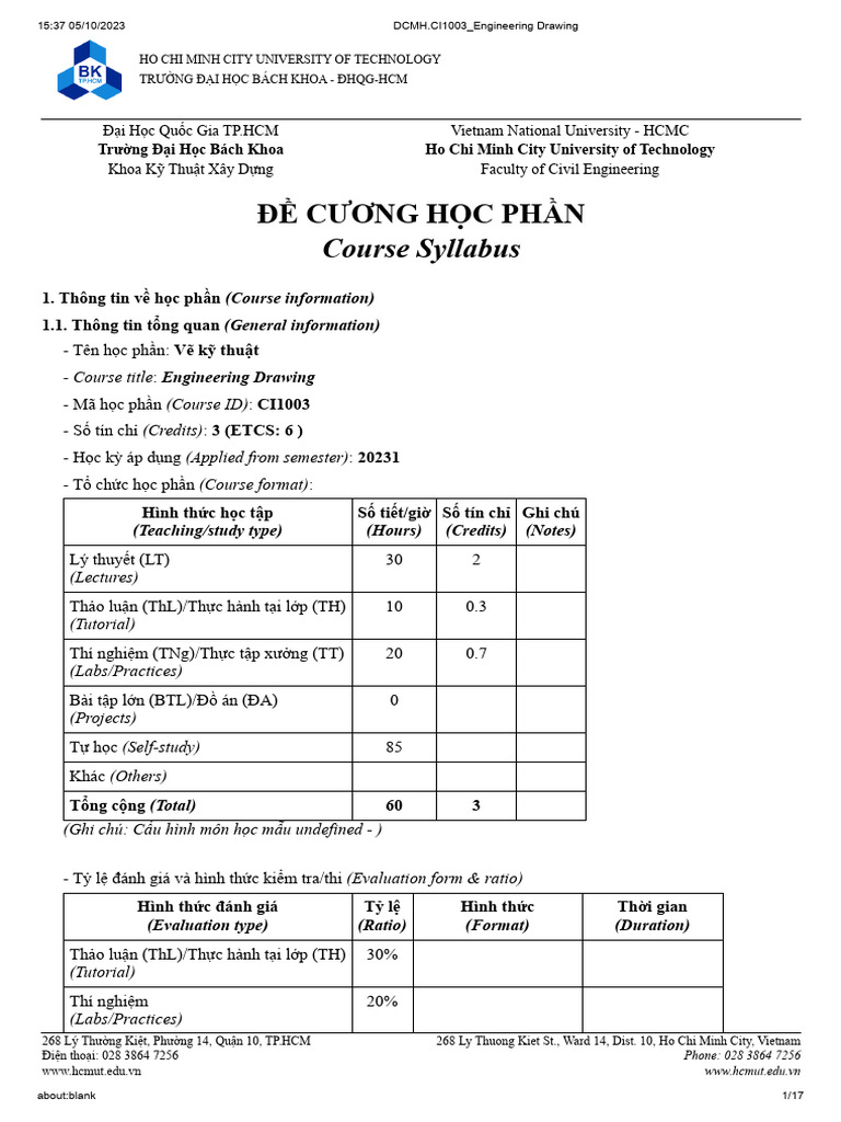 DCMH - CI1003 Engineering-Drawing | PDF