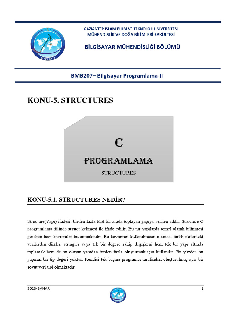 Ders9 Structure 20223 | PDF