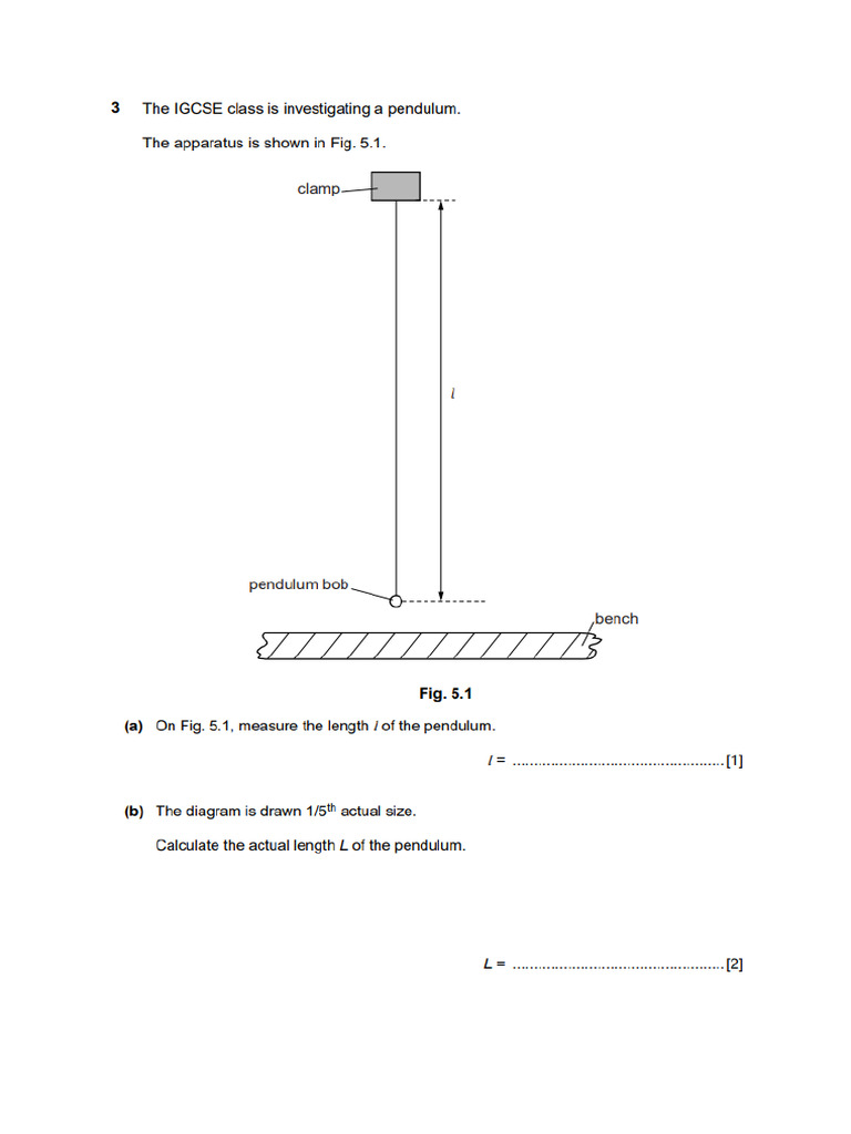 1 1 3 Simple Pendulum Pdf Pendulum Cartesian Coordinate System