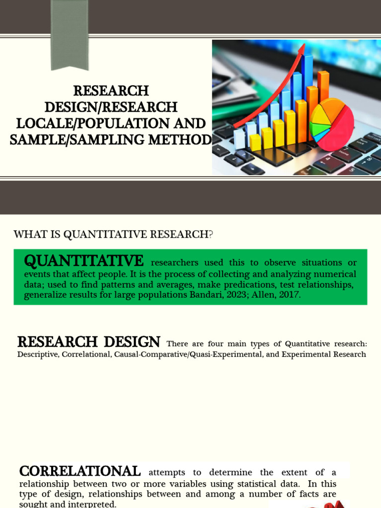 Quantitative Research Locale and Sampling | PDF | Experiment | Statistics
