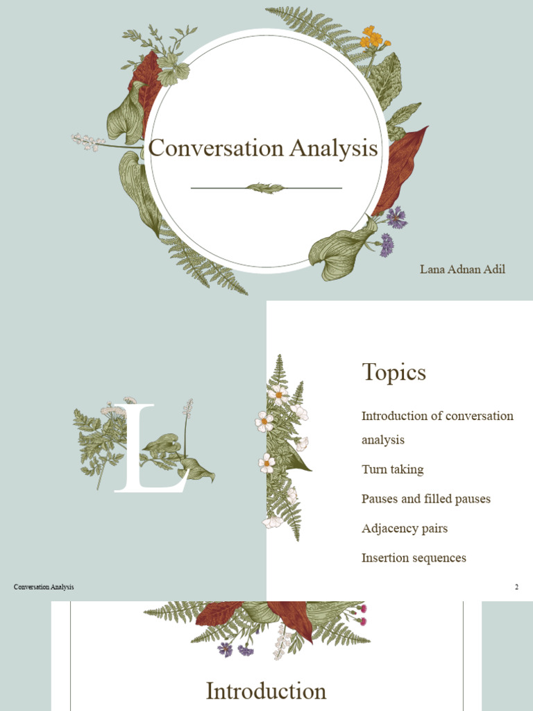 Conversation Analysis | PDF | Human Voice | Speech