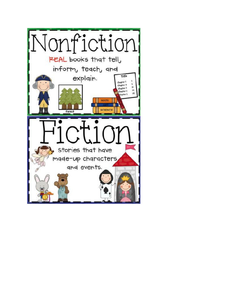 Fiction Nonfiction Posters | PDF