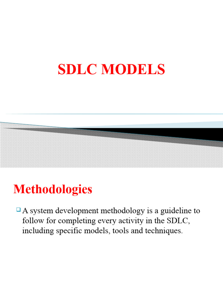 Lecture 3 - SDLC Models | PDF | Software Development Process | Information Science