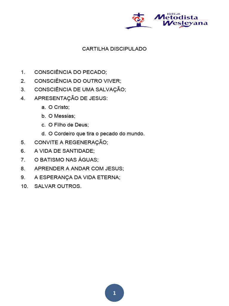 Cartilha Discipulado | Download grátis PDF | Jesus | Pecado Cartilha Discipulado | Download grátis PDF | Jesus | Pecado
