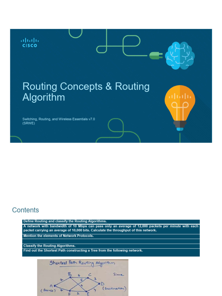 Lecture 7 Routing Algorithm Download Free Pdf Routing Router Computing 0292