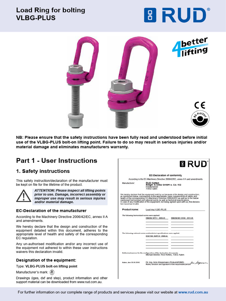 VLBG - Lifting | PDF | Screw | Mechanical Engineering