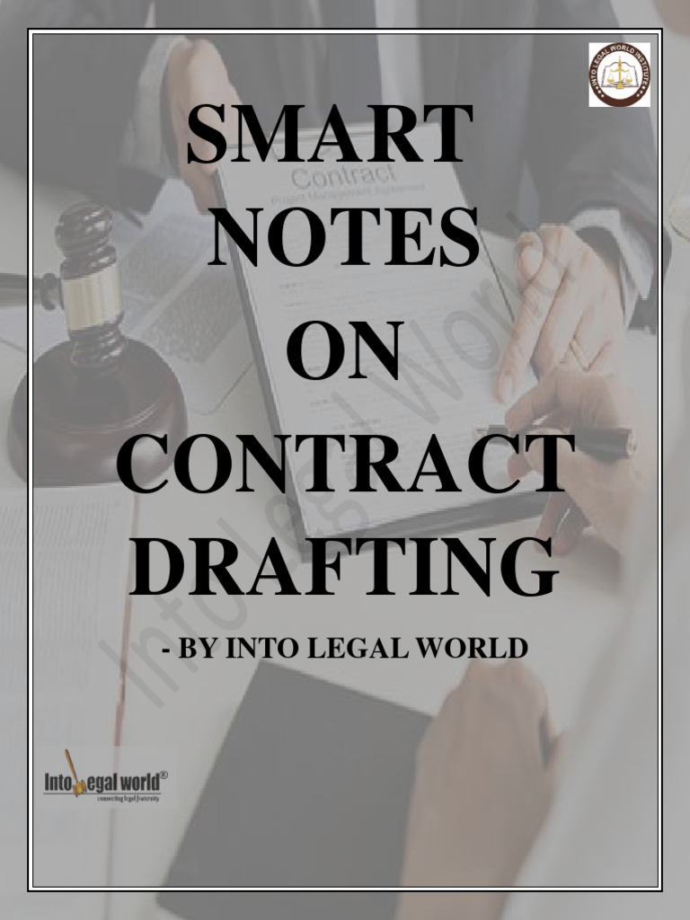 Smart Notes On Contract Drafting | PDF | Employment | Partnership