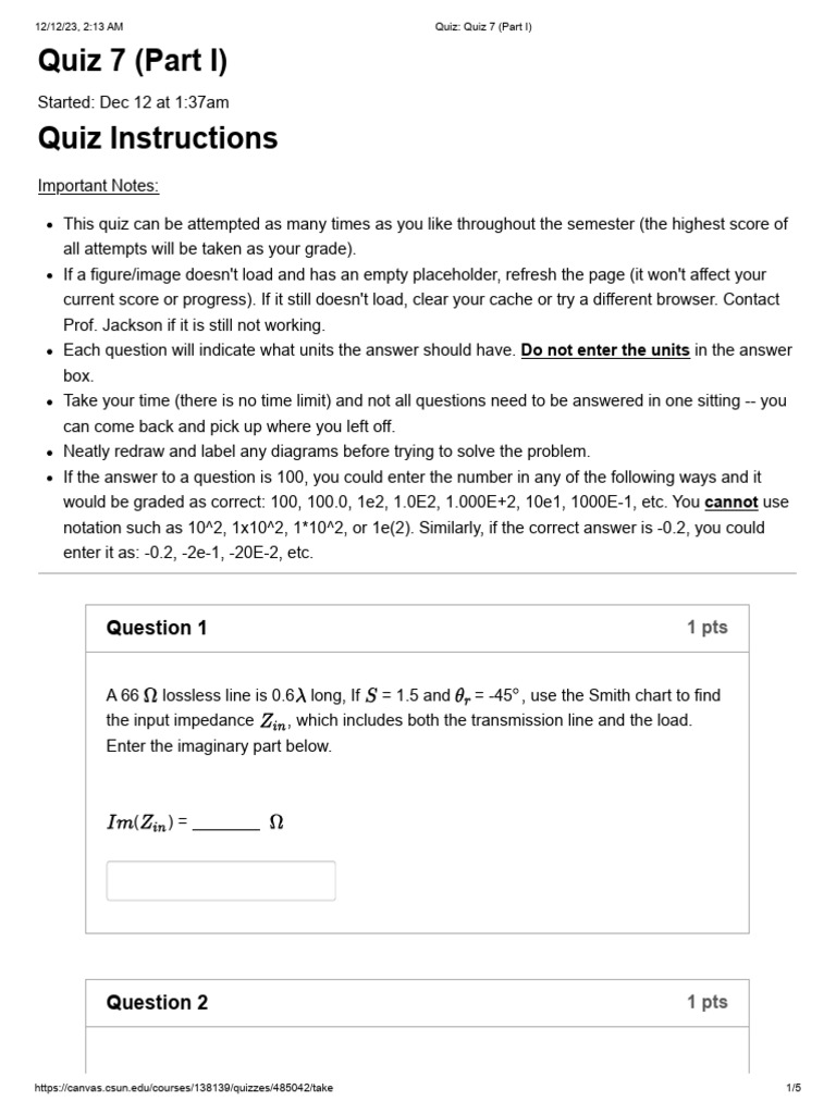 HW 7 | PDF | Transmission Line | Electronic Engineering