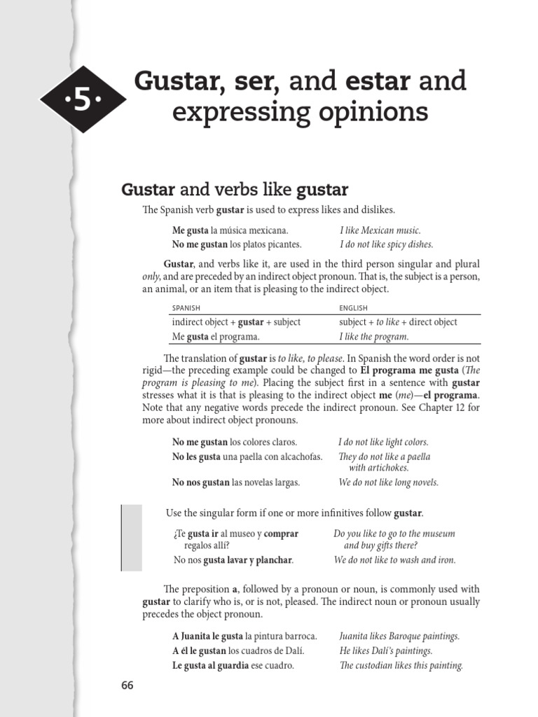 Verbs Like Gustar | PDF | Verb | Grammatical Number