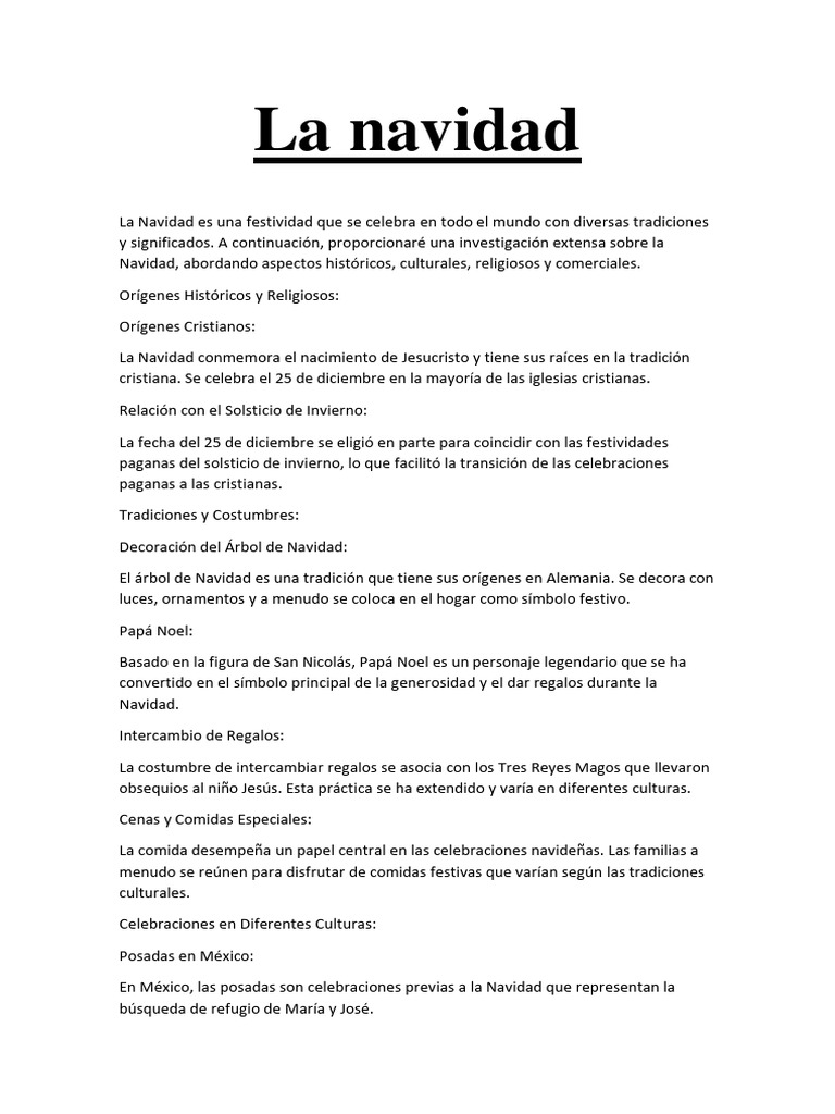 La Navidad | PDF | Navidad | Árbol de Navidad
