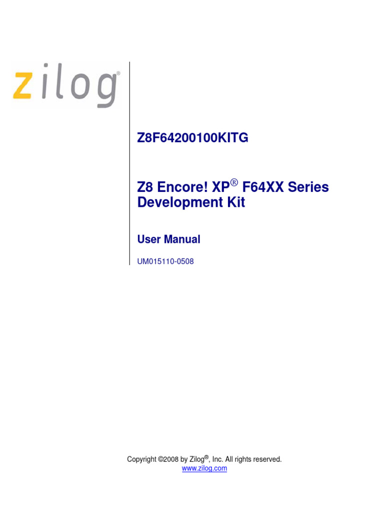 Z8 Encore Pdf Microcontroller Windows Xp 9669