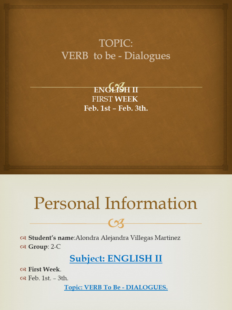 Verbo To Be | PDF | Cognitive Science | Language Mechanics