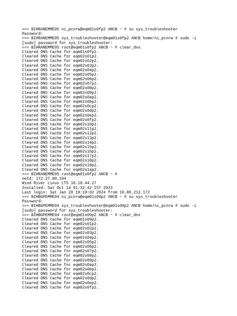 Cache Clear | PDF | Sudo | Computer Law