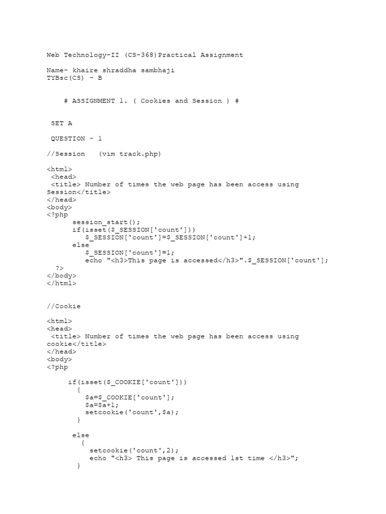 6th Sem Solve Webtechnology 2 | PDF | Document Object Model | World ...