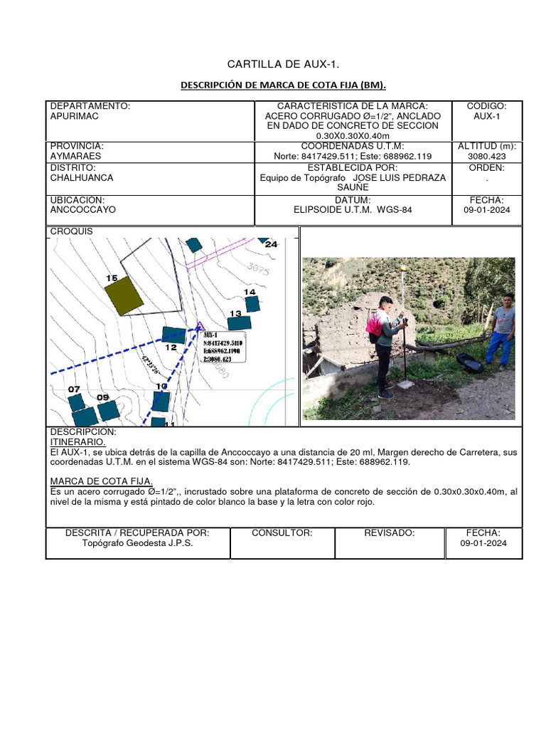 Cartilla de BM-1 y BM-7 | PDF | Metrología | Agrimensura