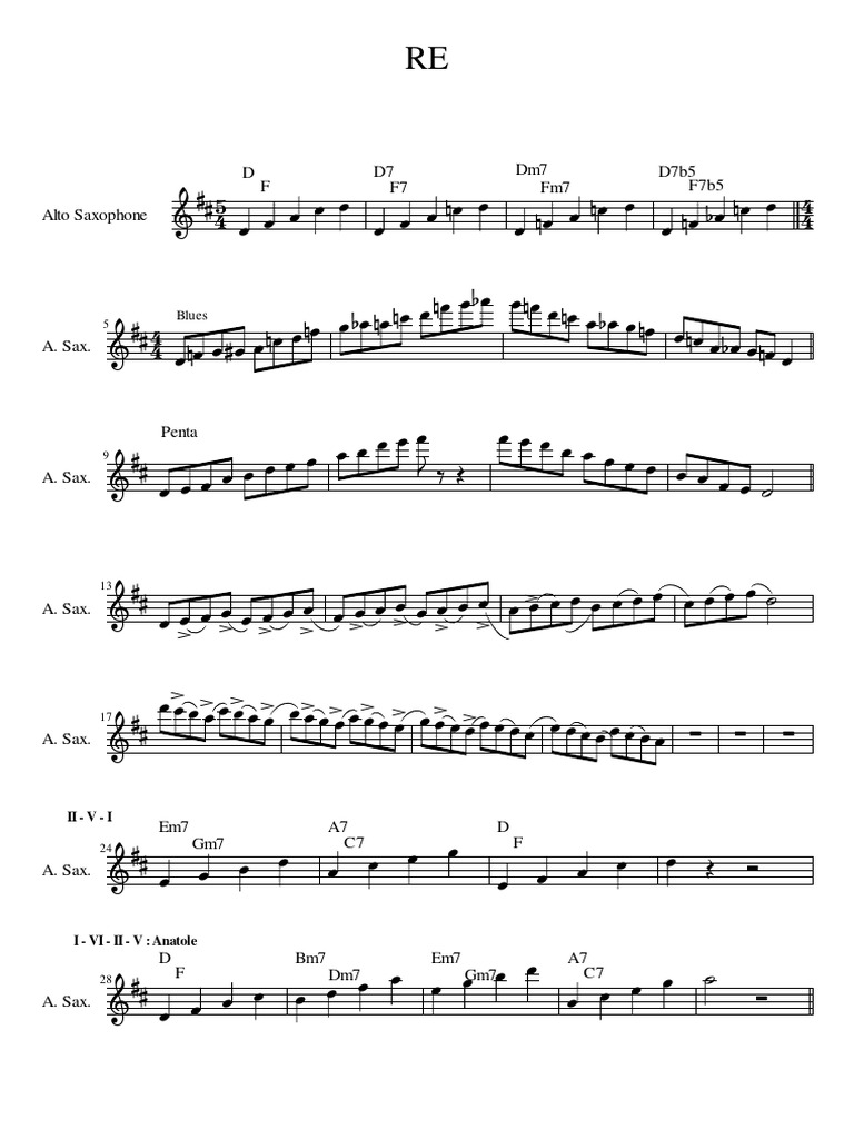 Sax D | PDF