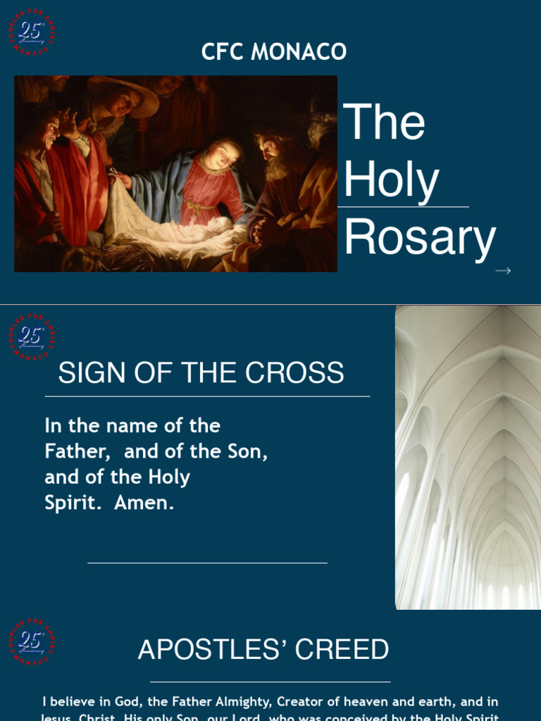 The Holy Rosary | PDF | Lord's Prayer | Mary, Mother Of Jesus
