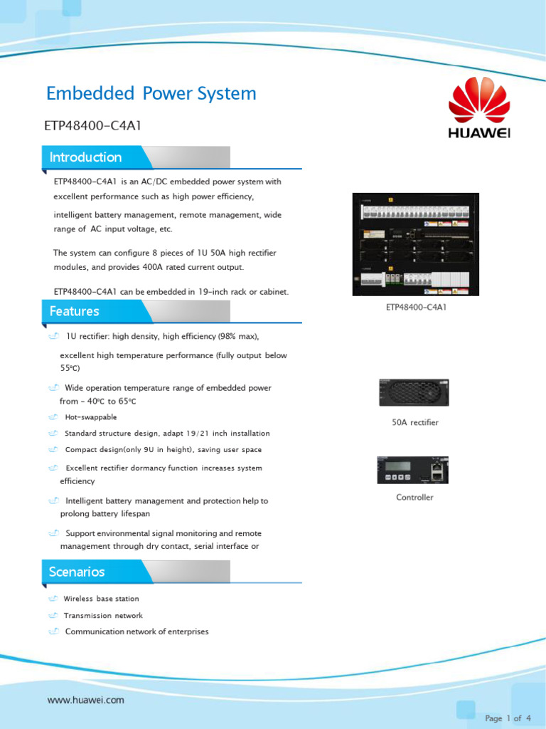ETP48400-C4A1 Datasheet | PDF | Rectifier | Alternating Current