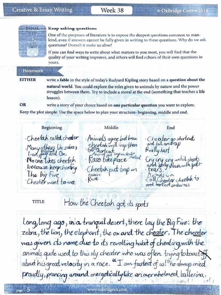 Marked - Creative and Essay Writing - Week38 - Matheo - Nguyen | PDF