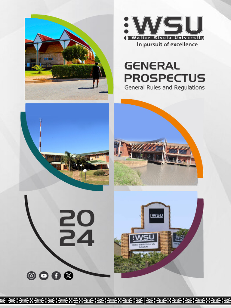 WSU General Prospectus 2024 | PDF | Qualifications