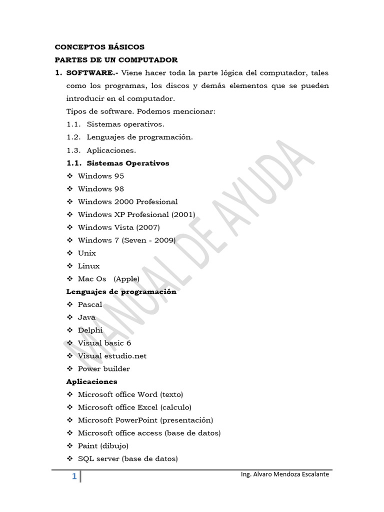 Conceptos Basicos (Leccion 1) | PDF | Ventana (informática) | Microsoft Windows