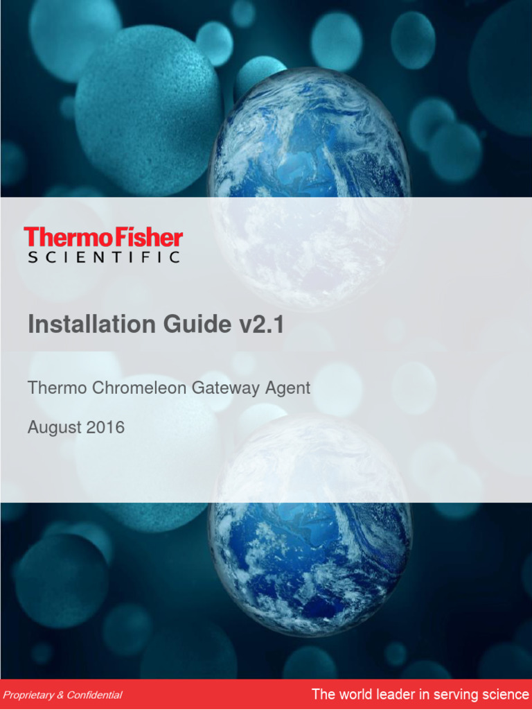 Thermo Chromelon Gateway Agent Data Service Installation Guide v2.1 ...